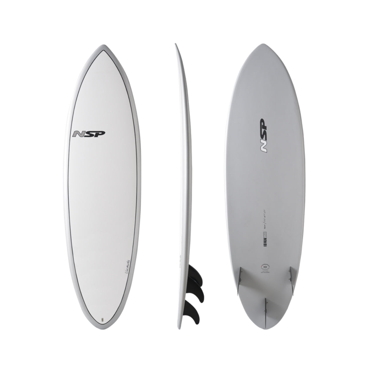 5’9” - NSP - Hybrid - Elements HDT - Silver - FCS (3 fin setup) – ONDA ...